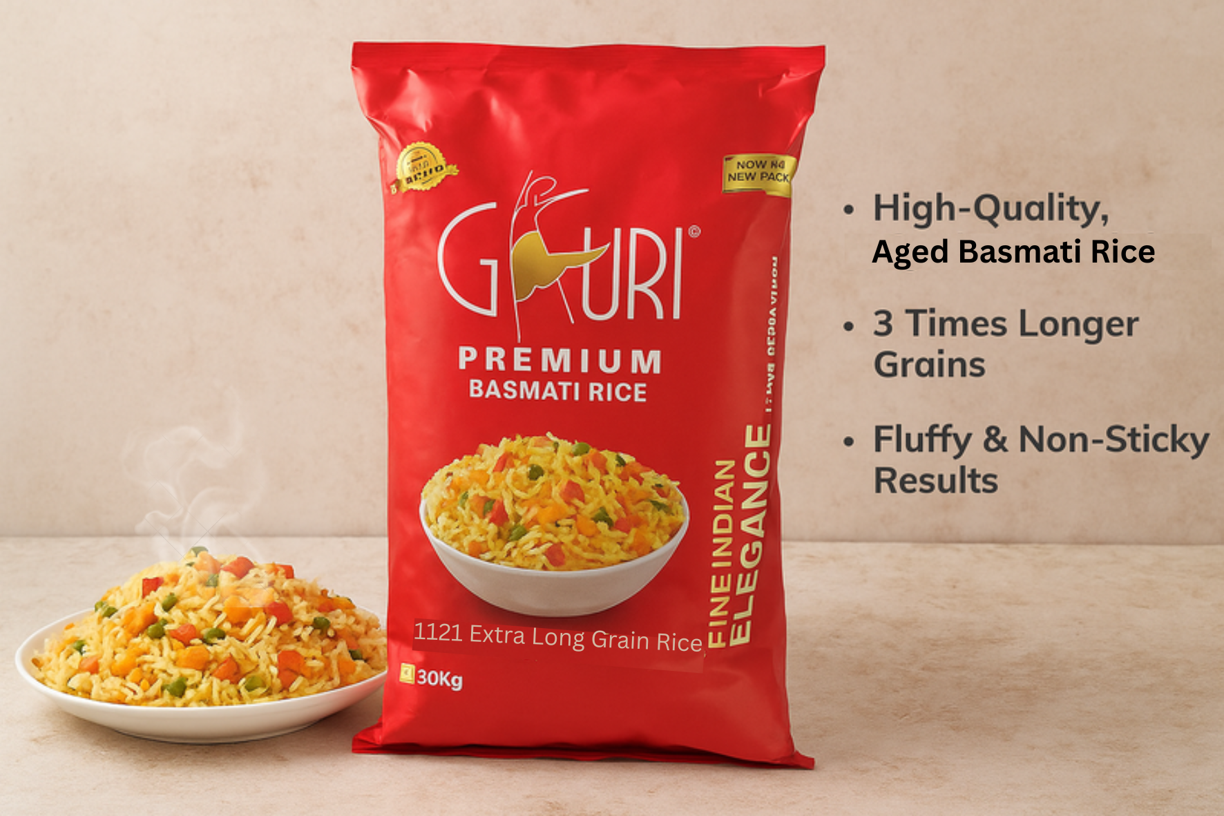 Gauri Premium Basmati Rice Price in 2025: Three Times Larger Grains ...