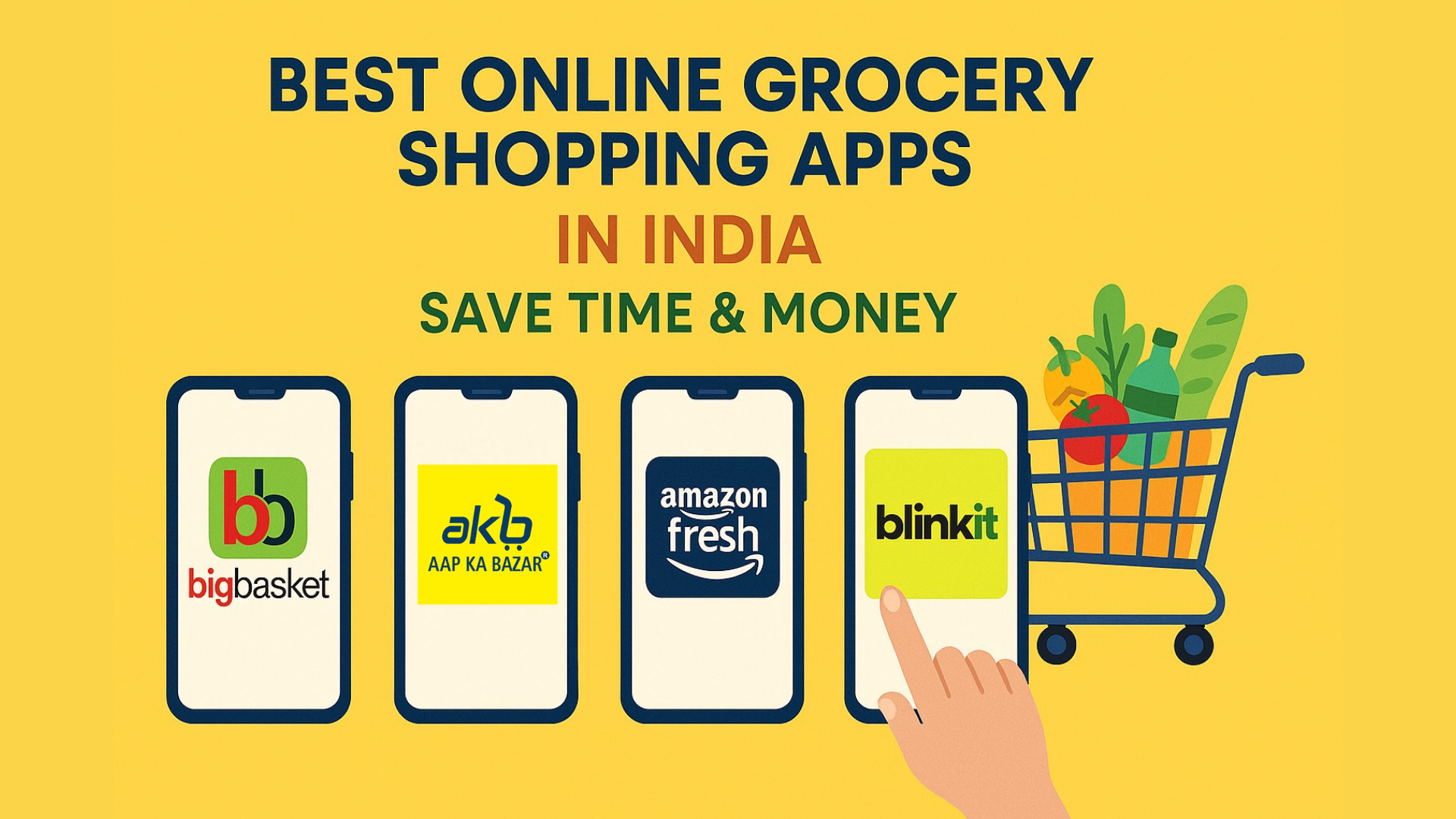 Best Online Grocery Shopping Apps in India – Save Time & Money