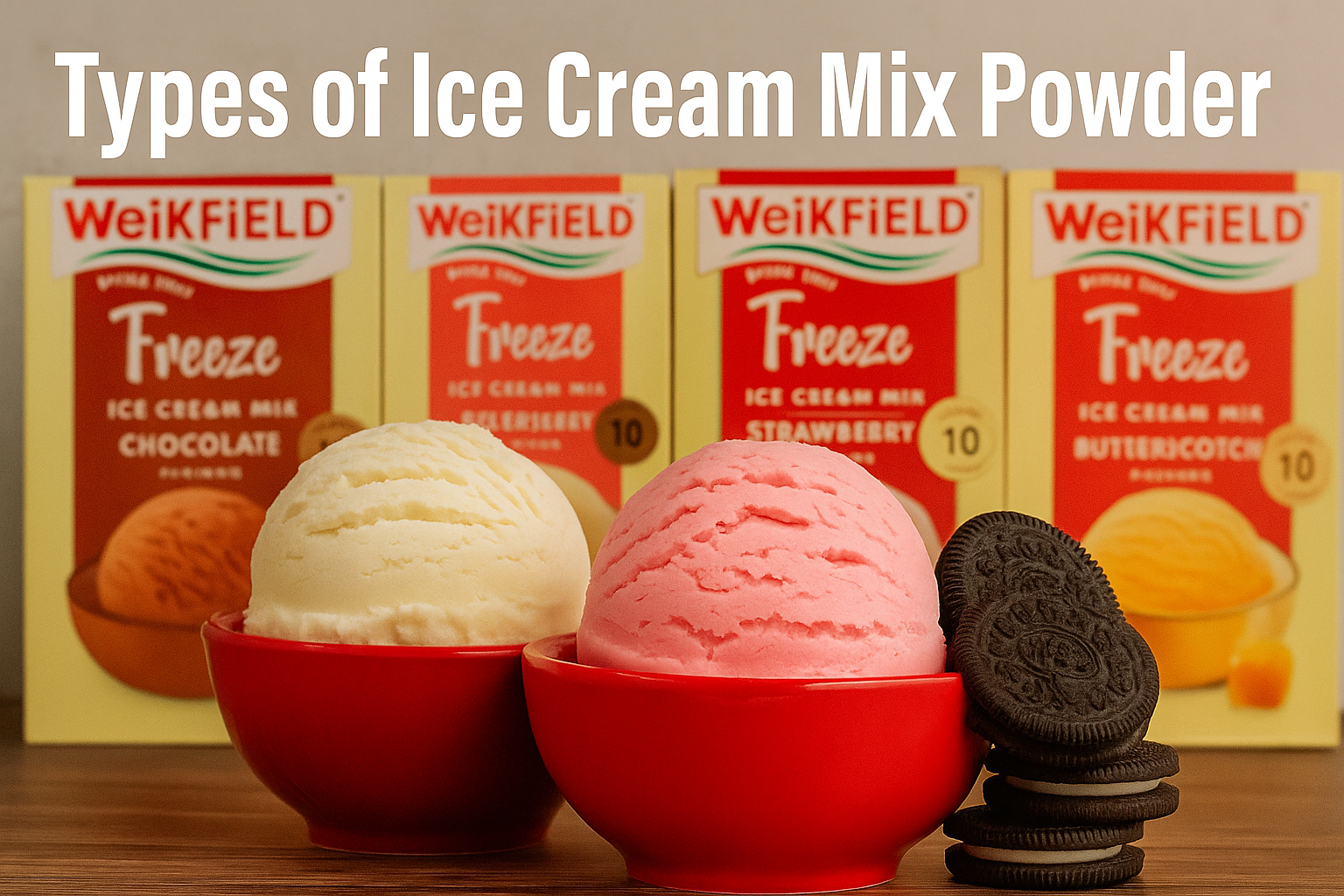 Types of Ice Cream Mix Powder: Featuring Weikfield Freeze & Its Flavours