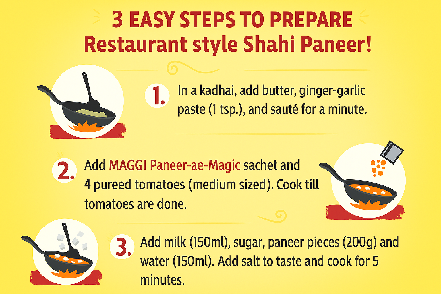 Maggi Shahi Gravy Masala: Royality in Shahi Paneer & Kadai Paneer