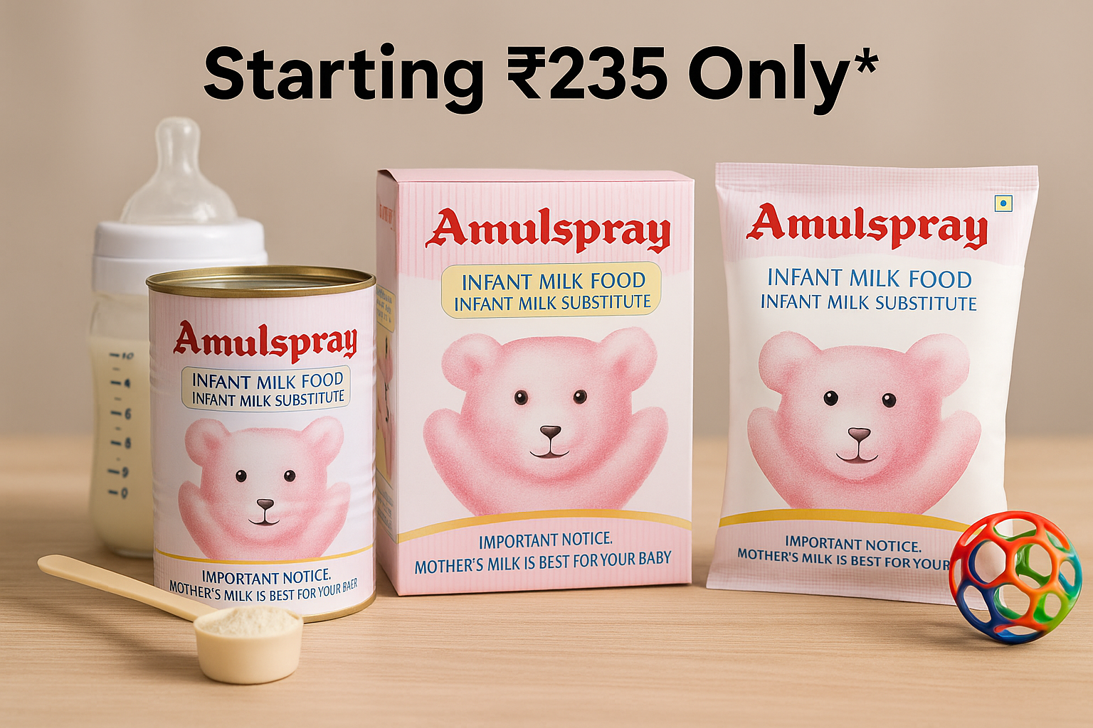 Amul Spray Infant Milk Food 500 Gm Price & Its Recommendation for Babies