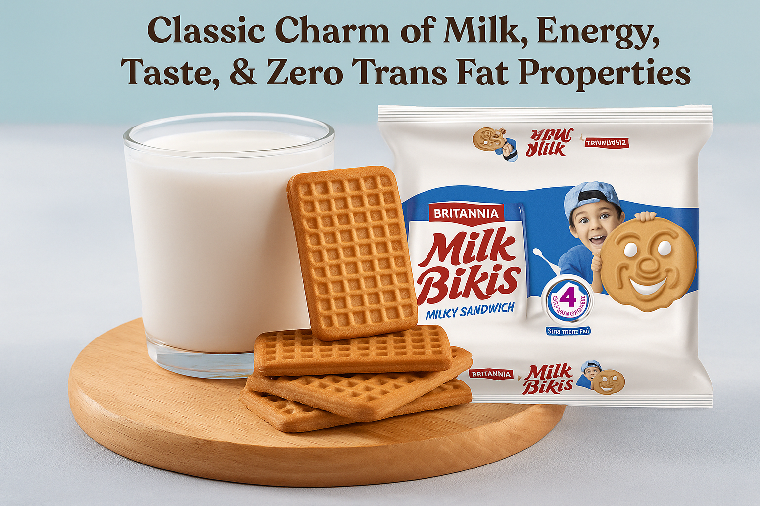 Milk Bikis Cream Biscuit – Britannia’s Zero Trans Fat Biscuits - Aap Ka ...