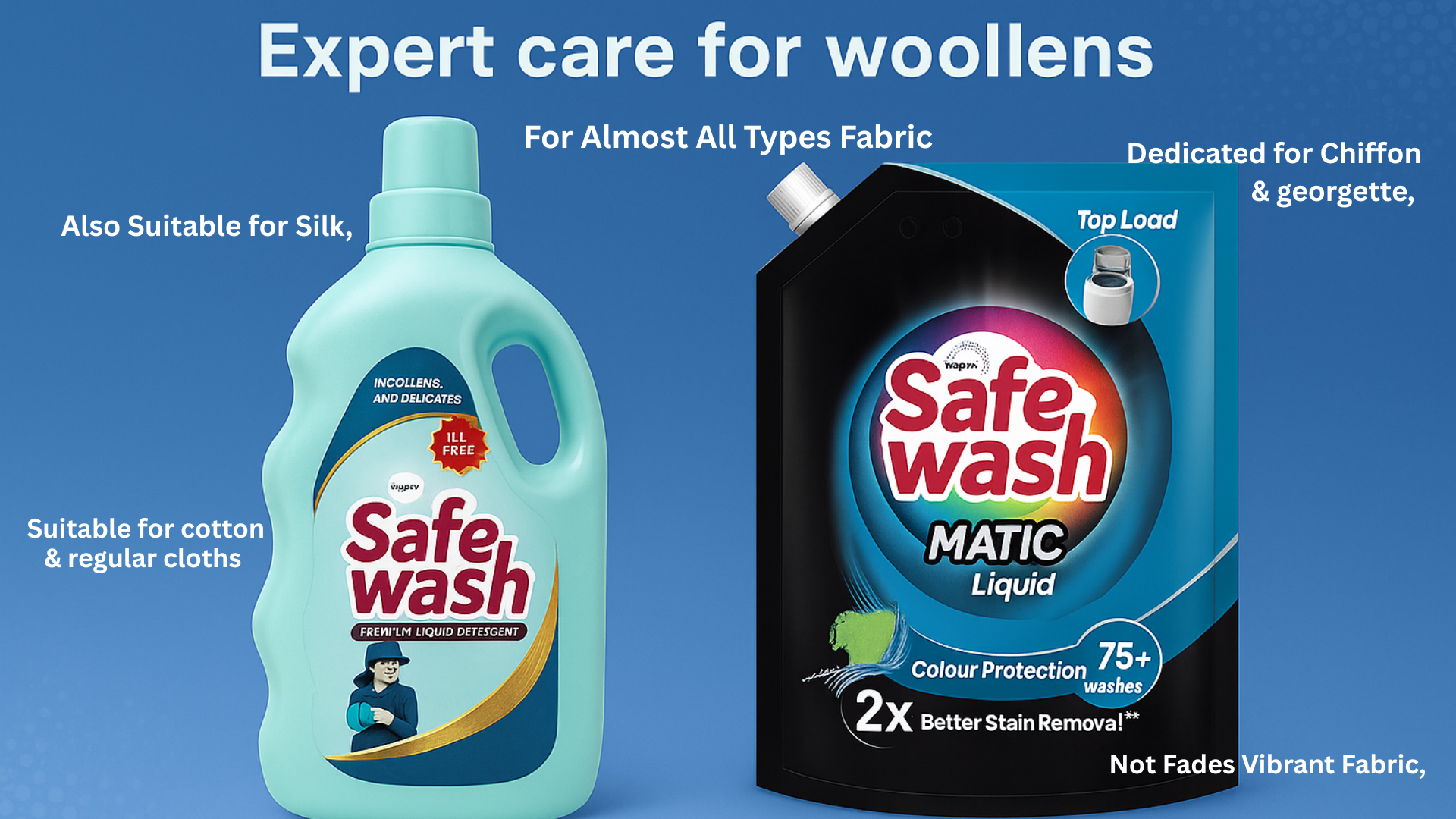 Safe Wash Liquid Detergent: Buy 1 Get 1 Free in Delhi NCR