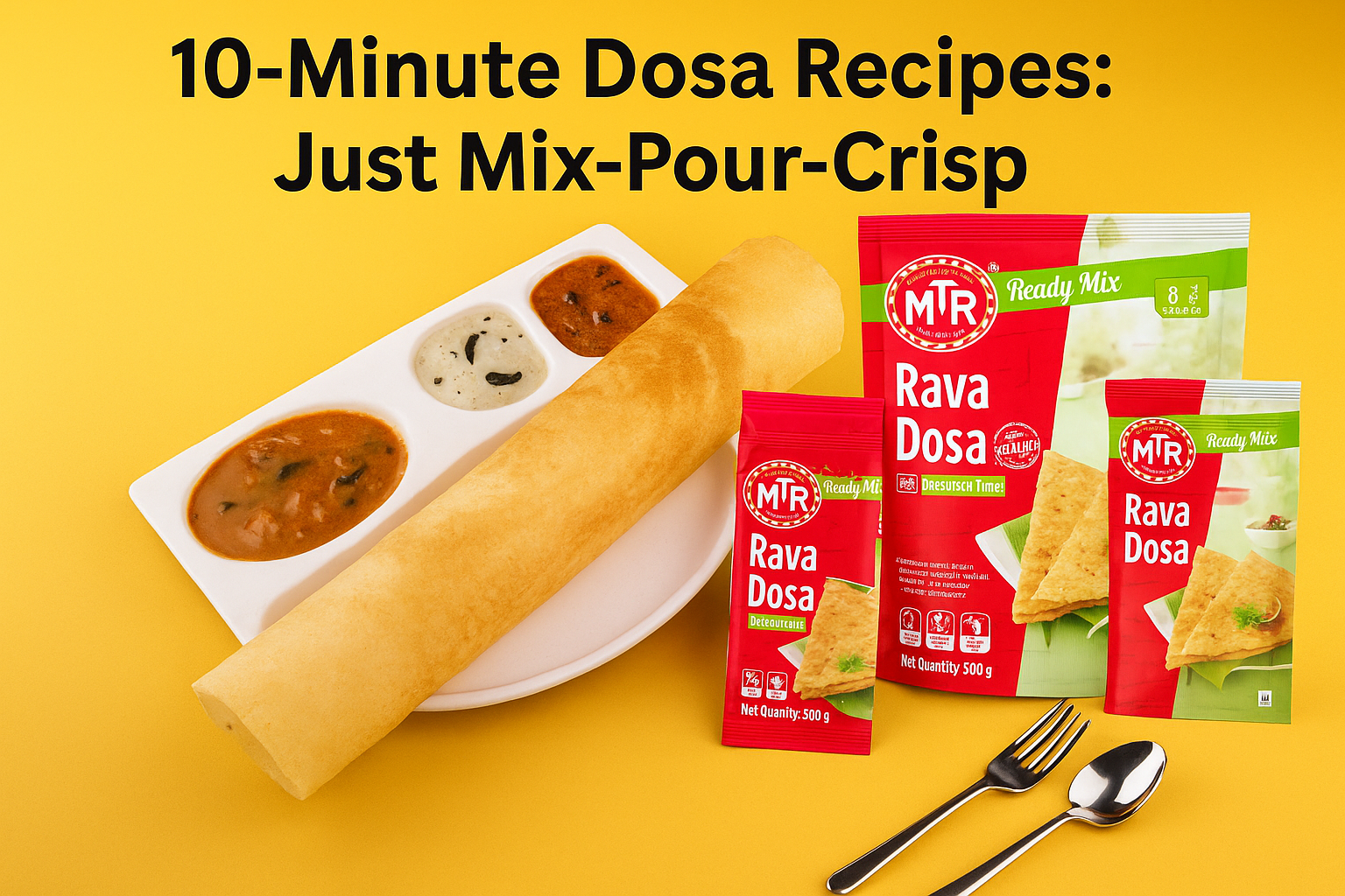 This Instant Dosa Recipe in 10 Minutes will Make You Feel Like a South ...